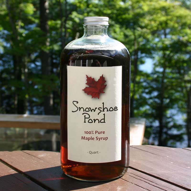 Snowshoe Pond Organic Maple Syrup (Quart) ⋆ Rock Maple Syrup